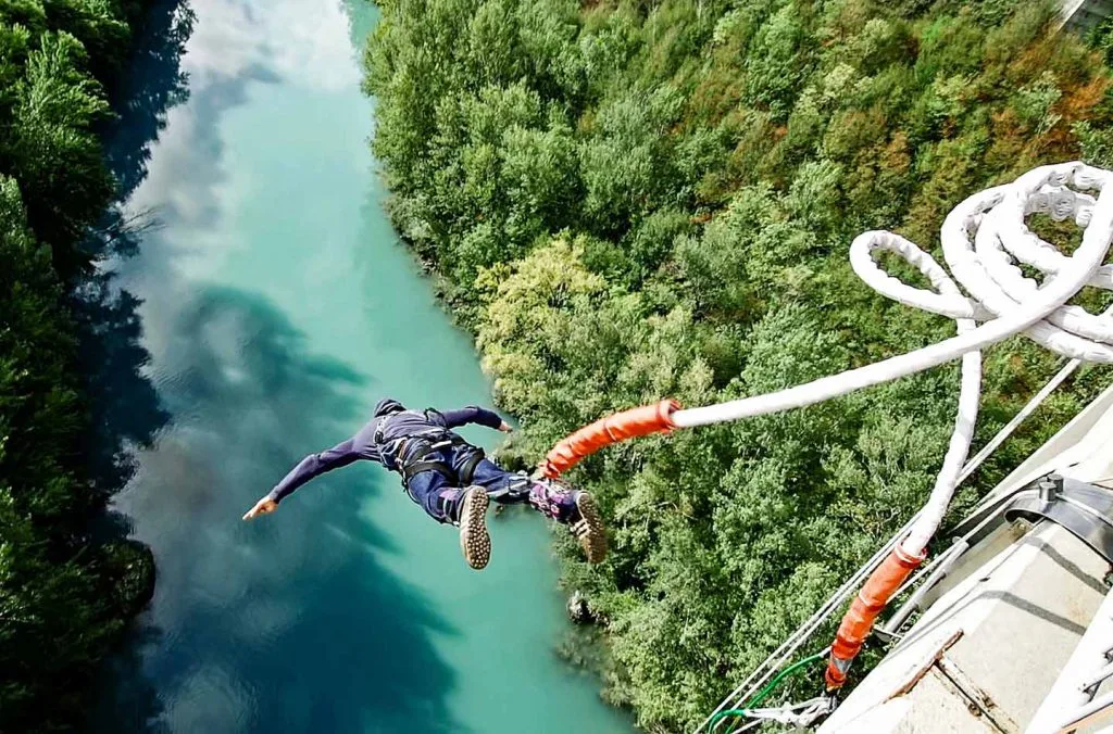 Bungee Jumping in Rishikesh - India's Highest Jump 83m | Tapovan Swiss ...
